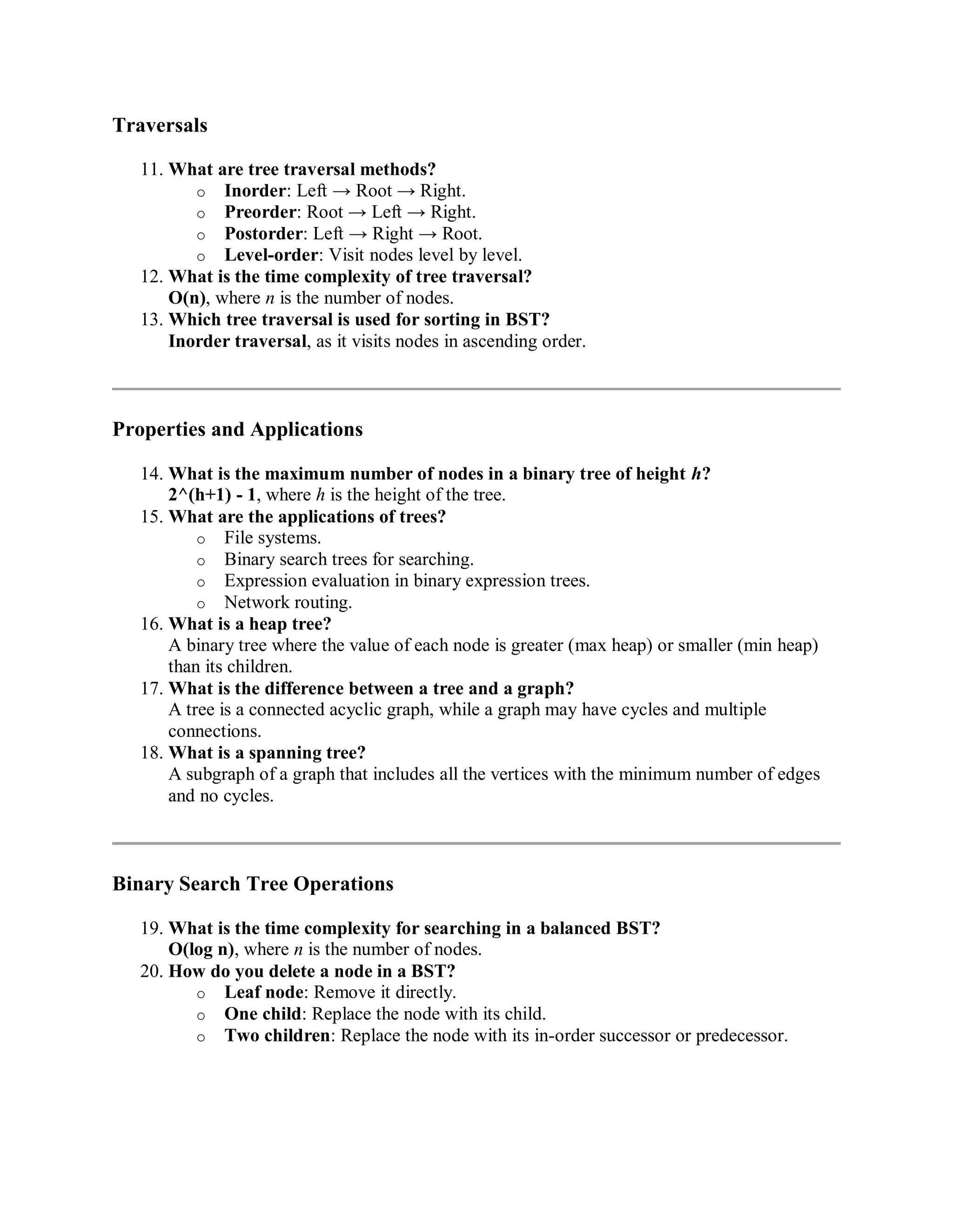 Data Structure viva questions for lab exam | PDF