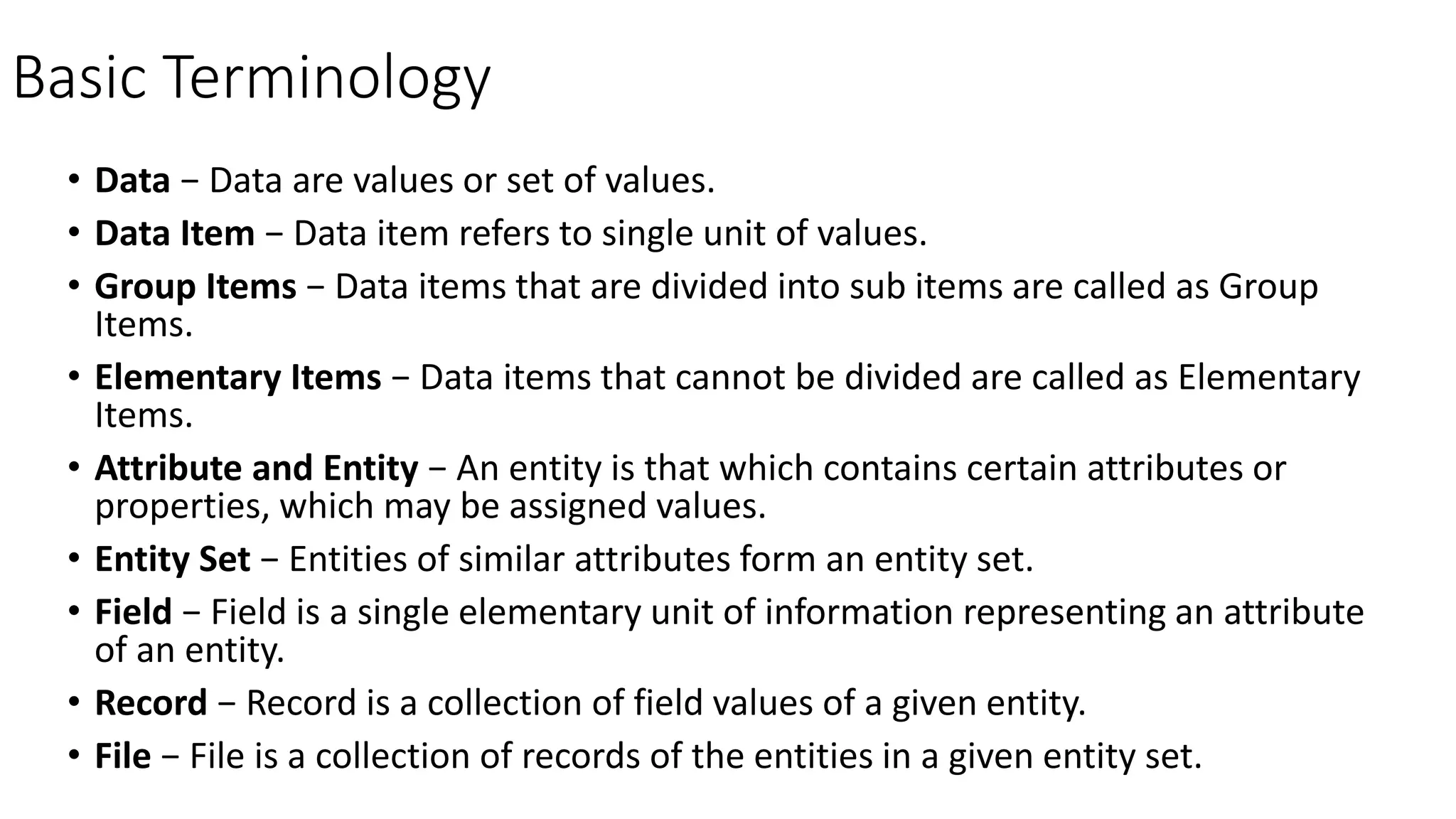 Data strucutre basic introduction | PPTX