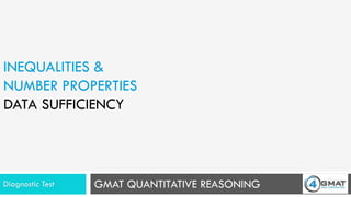 4GMAT Diagnostic Test Q4 - Data Sufficiency : Number Properties | PPT