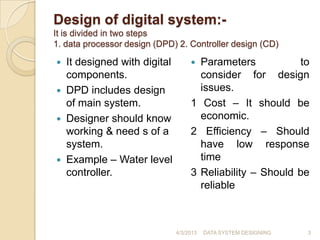 Data system designing | PPTX | Computing | Technology & Computing