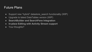 DataTables view CKAN monthly live | PPT