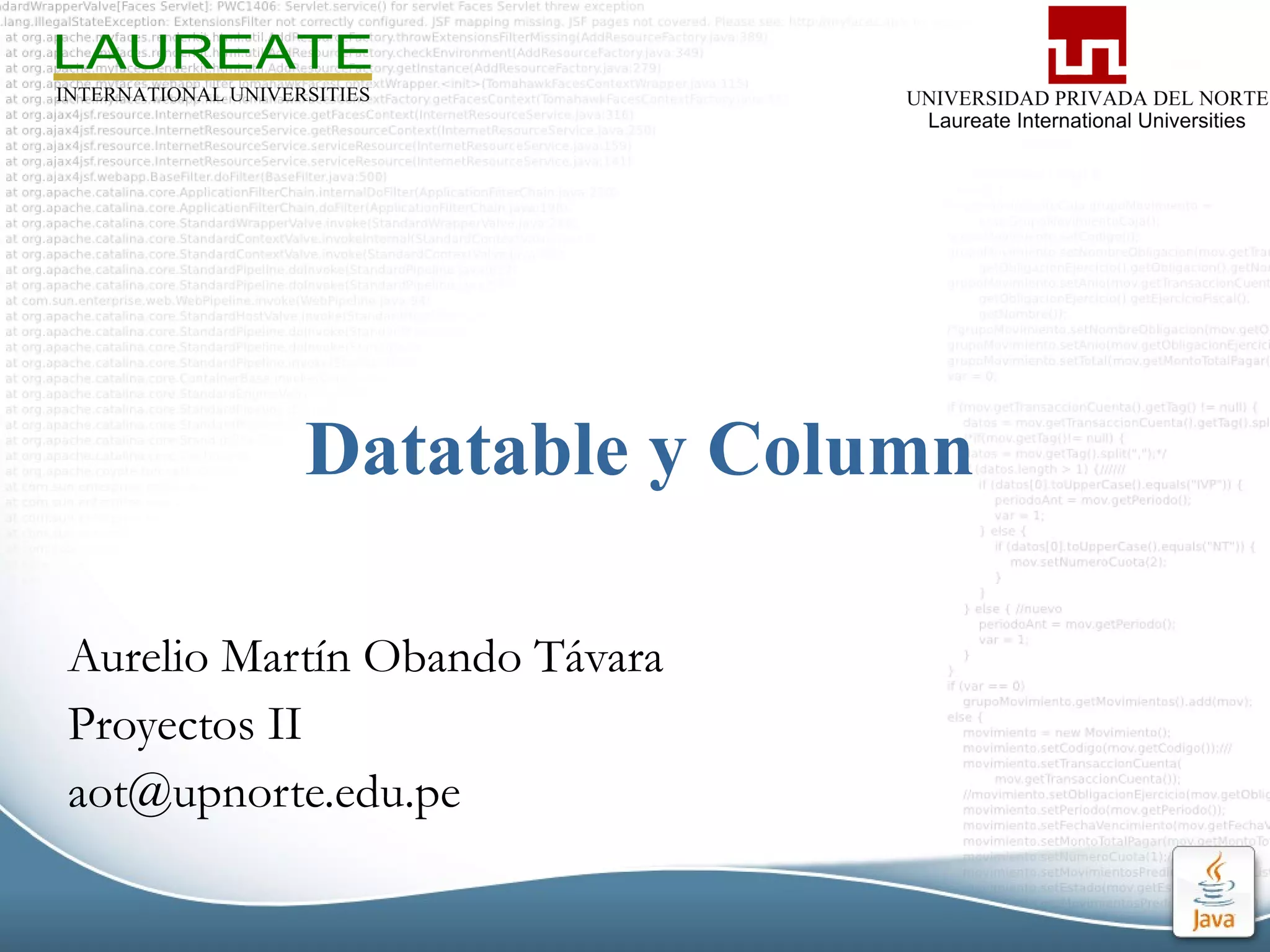 Datatable Y Column | PPT