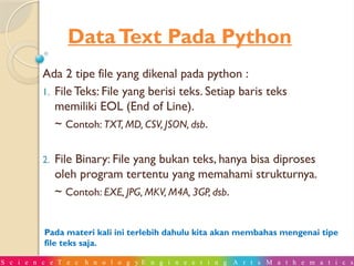 Data Text & CSV Pada pemrograman Python.pptx