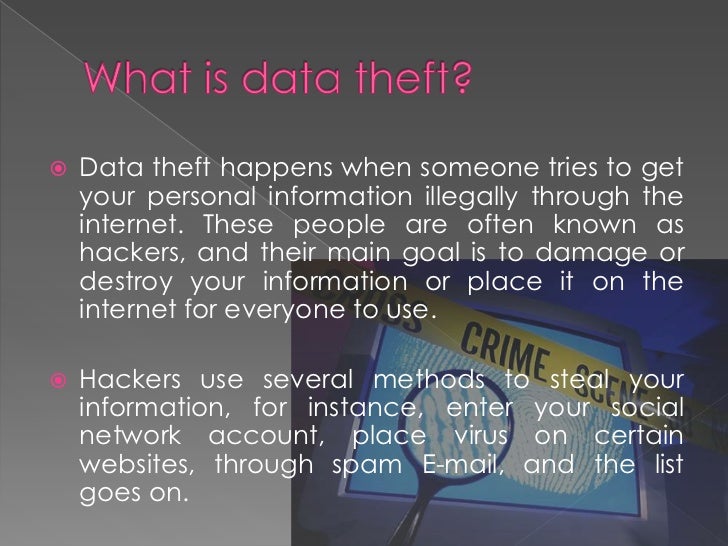 Data theft