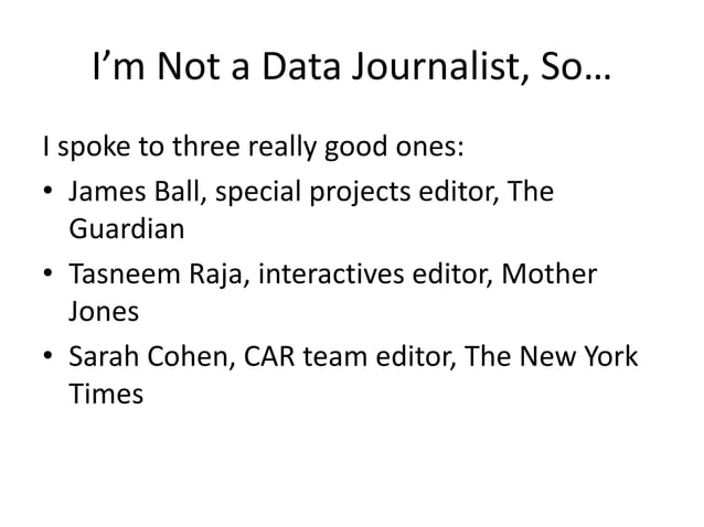 Tips for Doing Accurate Data Journalism | PPT