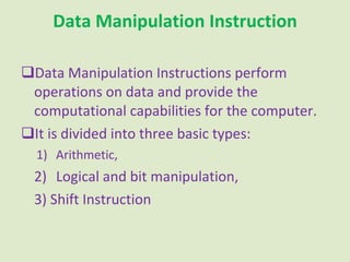 Data transfer and manipulation | PPT
