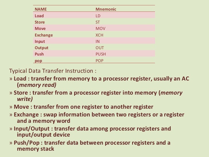 Data transfer and manipulation