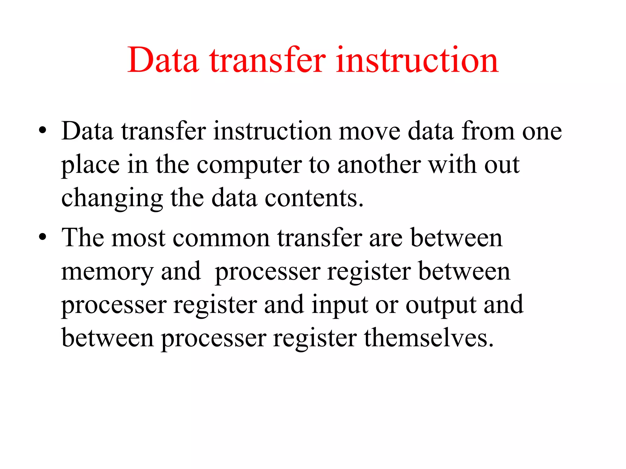 Data transfer and manipulation | PPTX