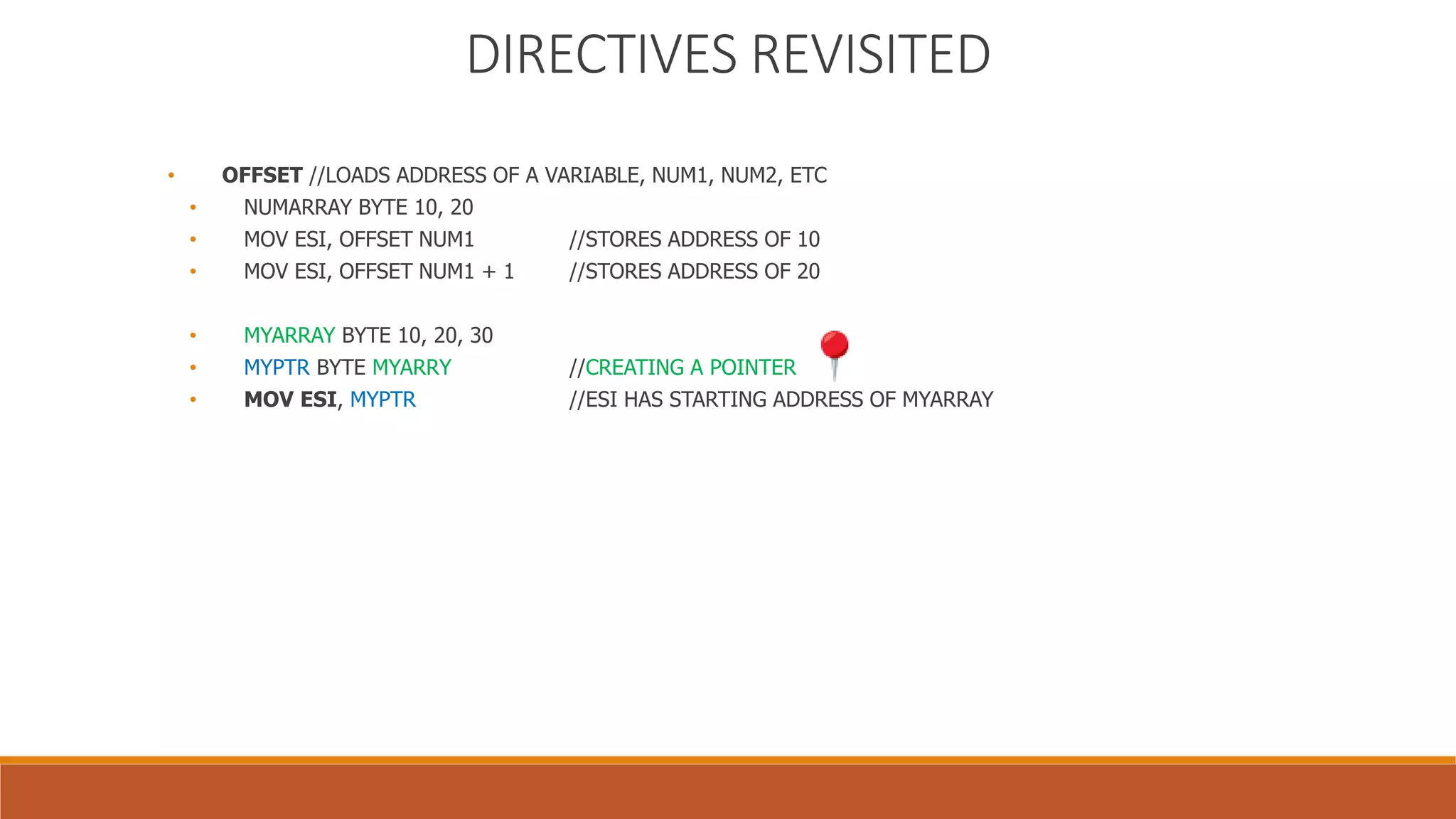 Assembly Language Tutorials For Windows 04 Data Transfers Part 2 Ppt