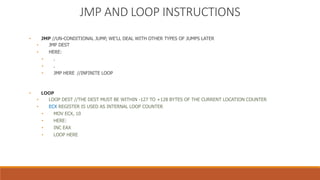Assembly Language Tutorials for Windows - 04 Data Transfers Part-3 | PPTX