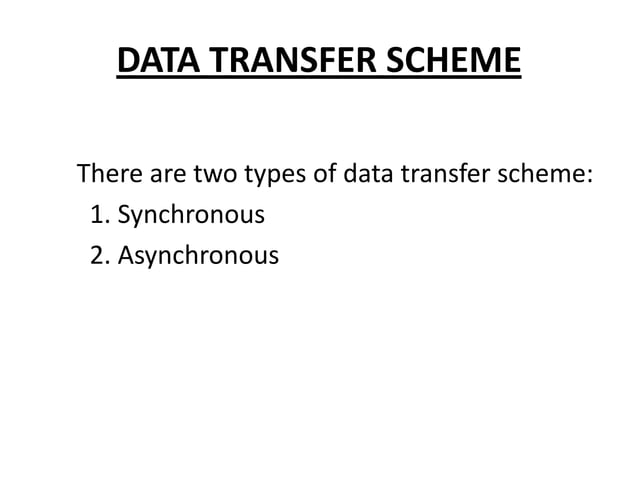 Data transfer scheme | PPT
