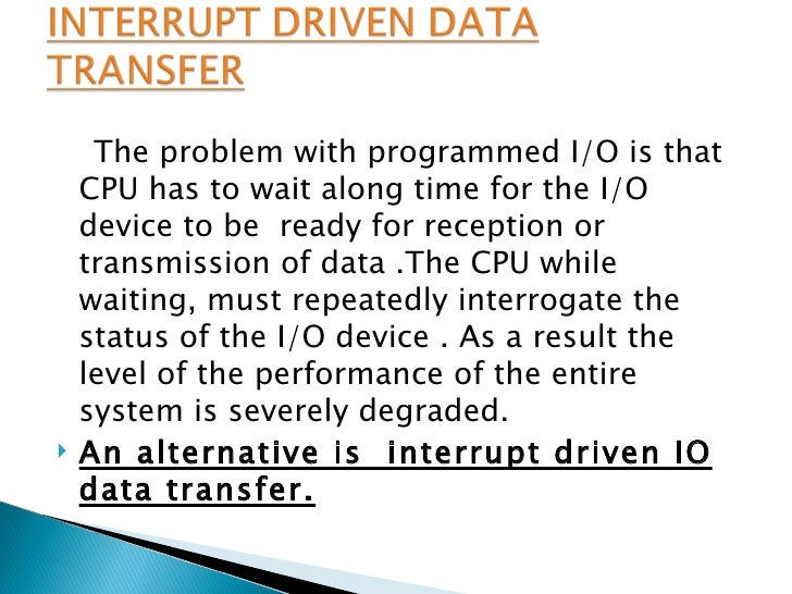 Data transferschemes