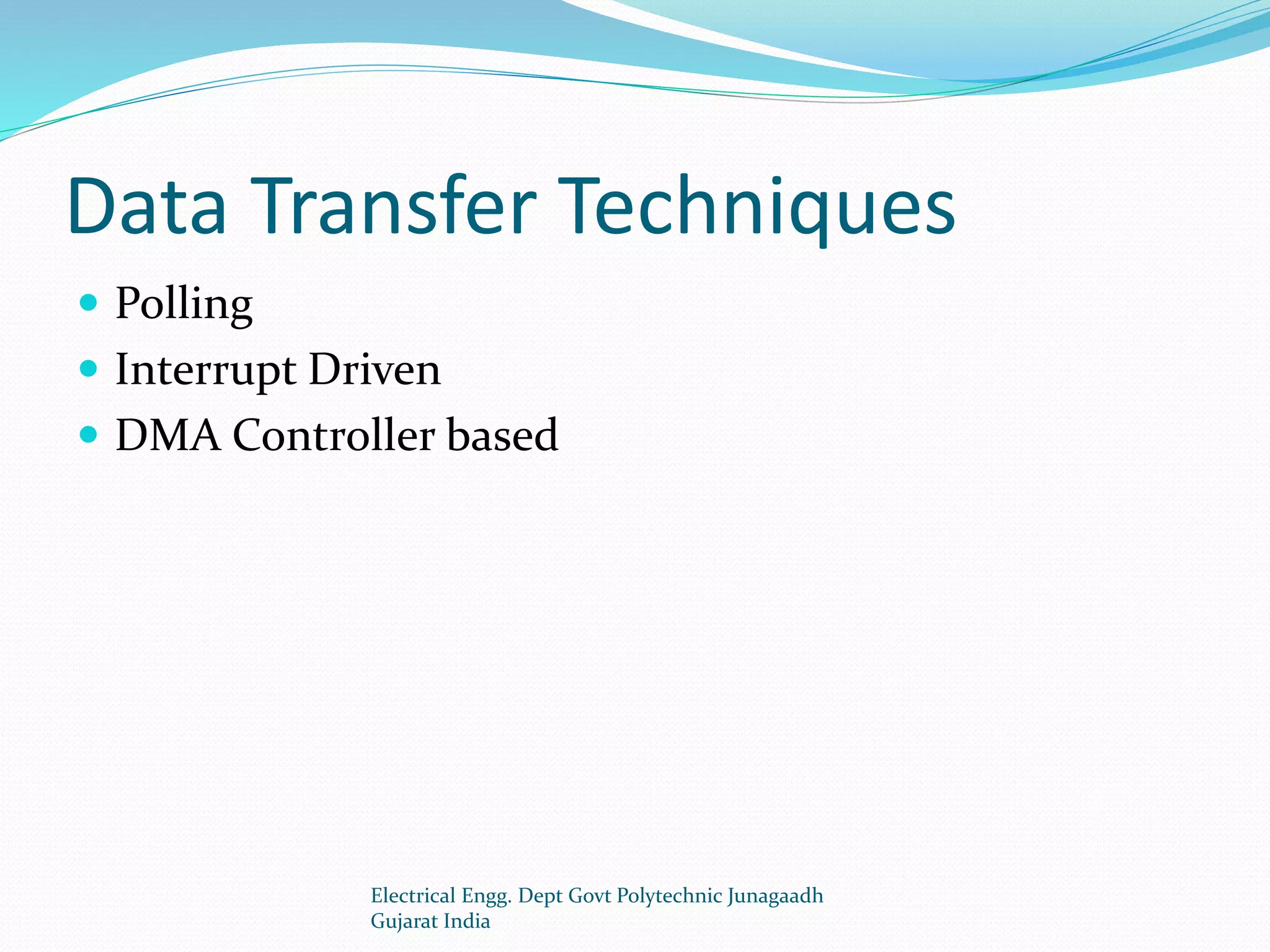 Data transfer techniques | PPTX