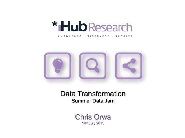 Data transformation | PPT