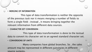 Data transformation | PPTX