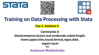 Presentation on Data transformation in Stata. | PPT