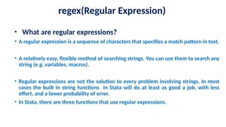 Presentation on Data transformation in Stata. | PPT