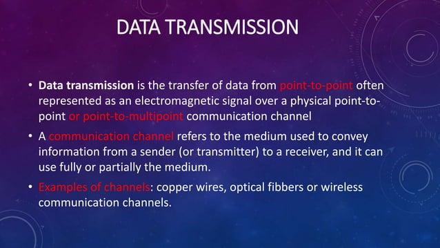 Data transmission | PPT