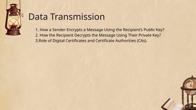 Data Transmission - Public Key Infrastructure (PKI) and Data Transmission | PPT