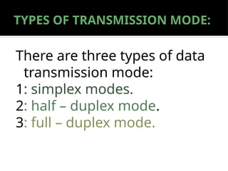 Different types of data transmission modes (1).pptx | Computer ...