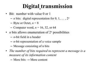 Data transmission rate and bandwidth | PPTX