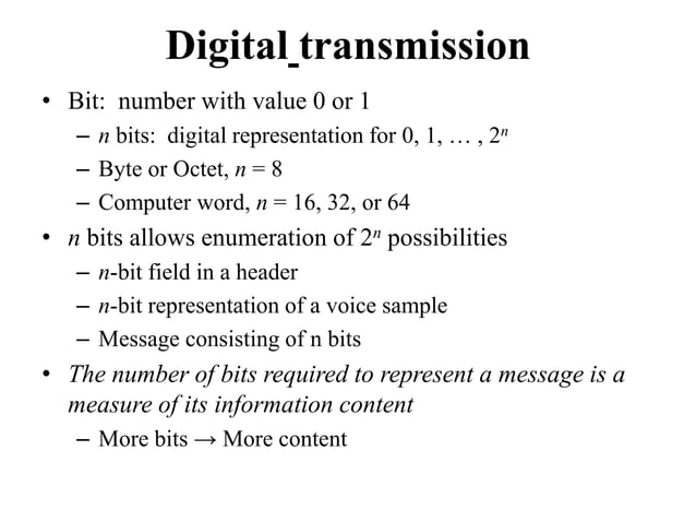 Data transmission rate and bandwidth | PPTX