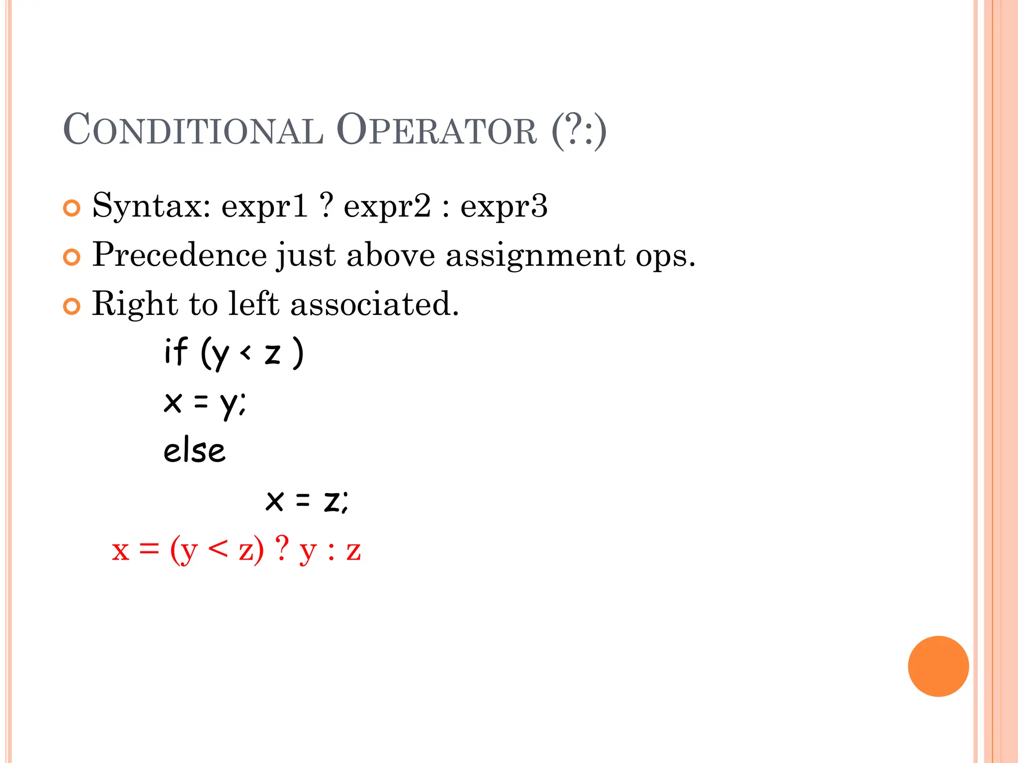 Control Flow Statements and Datatypes in C | PPT