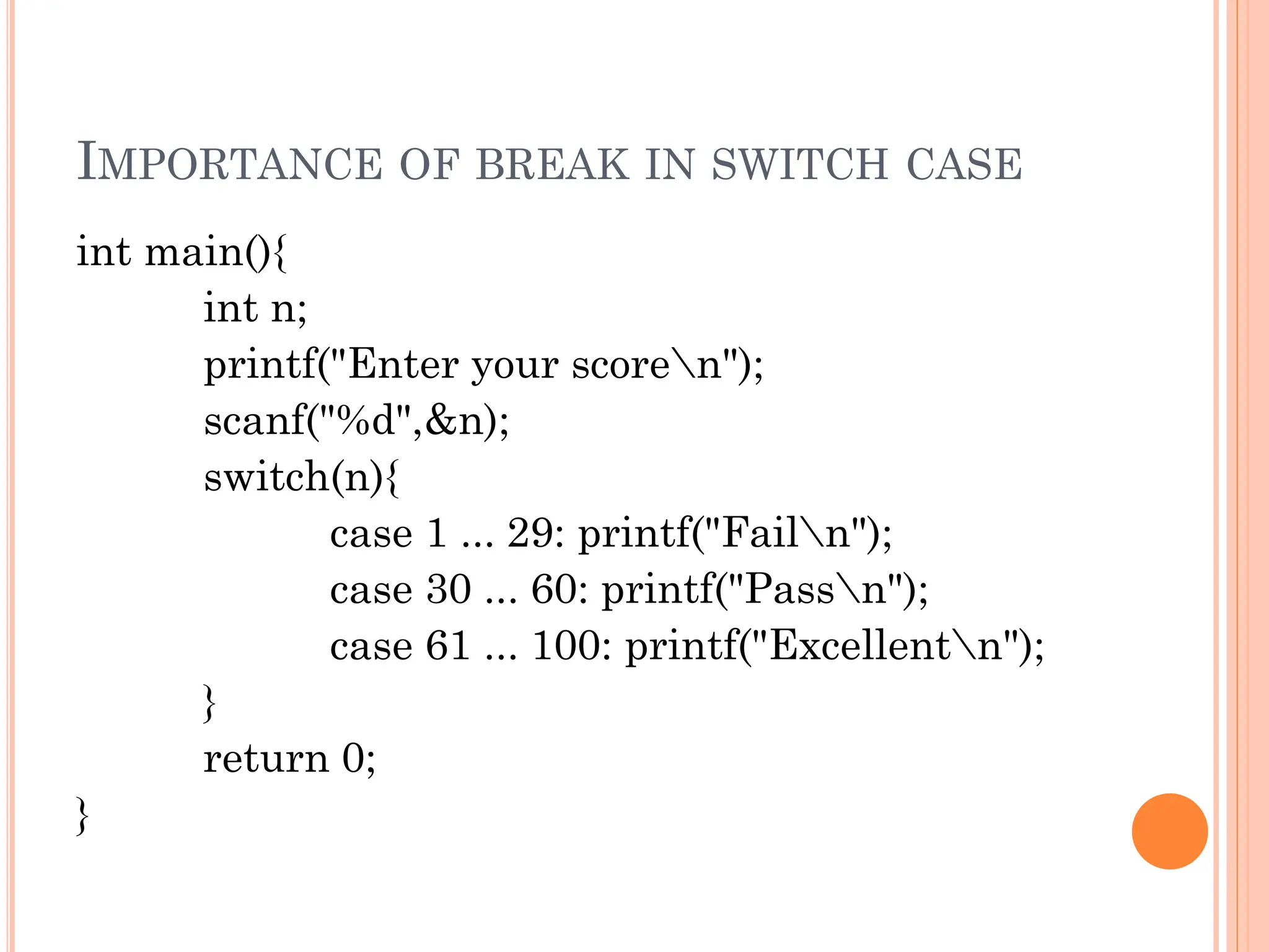 Control Flow Statements And Datatypes In C Ppt