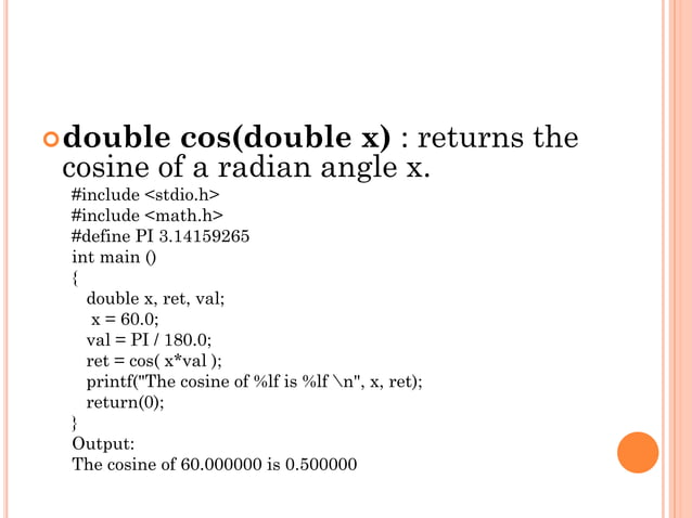 Control Flow Statements and Datatypes in C | PPT