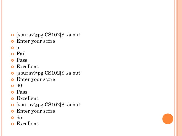 Control Flow Statements and Datatypes in C | PPT