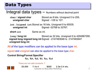 Data type in c | PPT