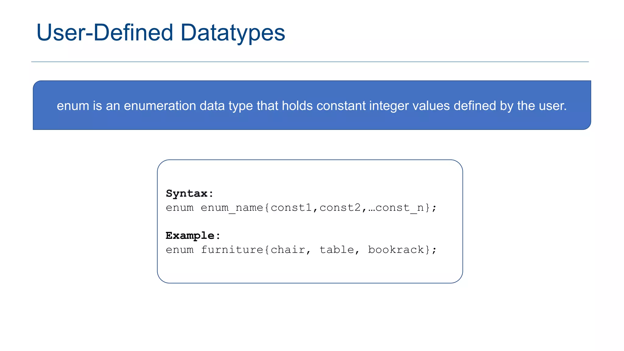 Data Types In C | PPTX
