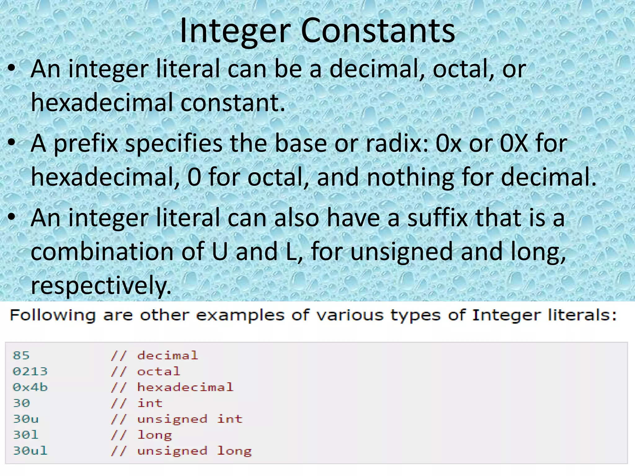 Datatype in c++ unit 3 -topic 2 | PPT