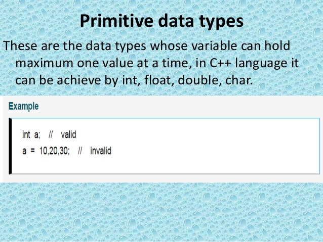 Datatype in c++ unit 3 -topic 2