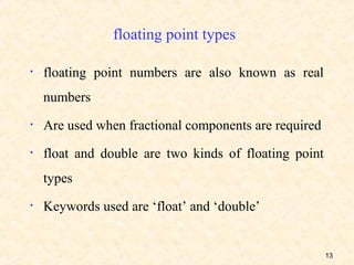 Data types | PPT