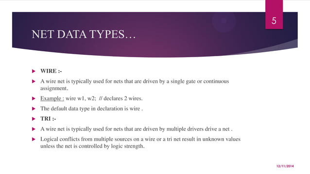 Data types in verilog | PDF | Computing | Technology & Computing