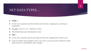 Data types in verilog | PPT