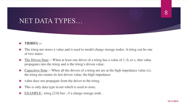 Data Types In Verilog