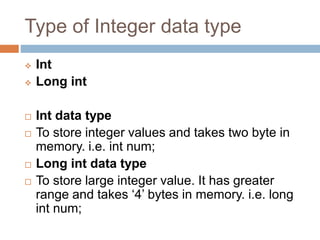 Data types | PPT