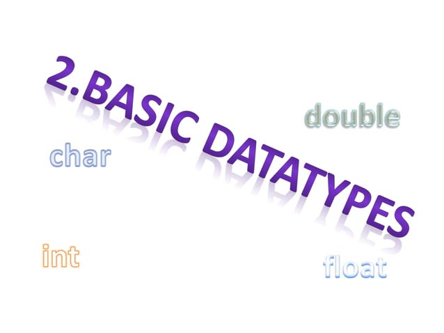 Datatypes | PPT