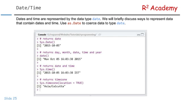 R Programming Variables And Data Types Pptx Programming Languages Computing