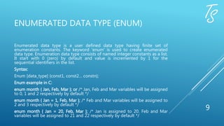 Data types in C | PPTX