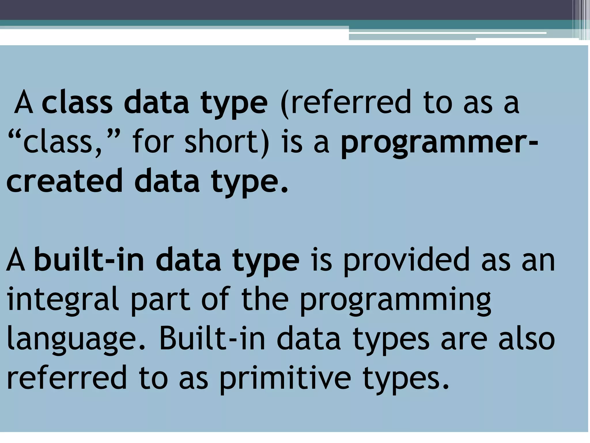 Data Types | PPT