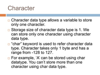 Data types | PPTX