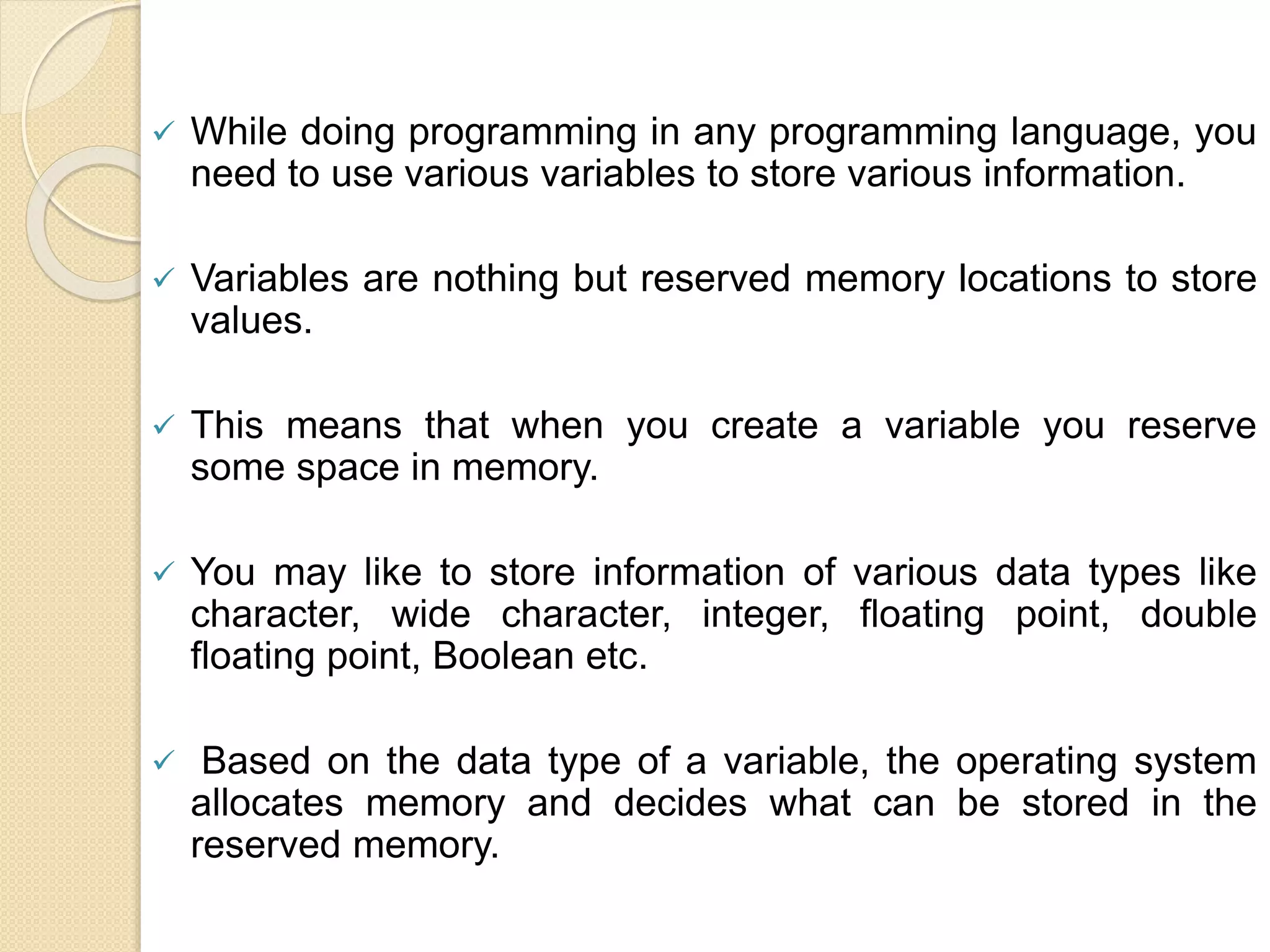 Data types | PPT