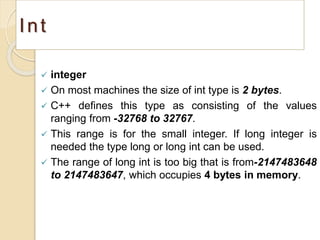 Data types | PPTX | Programming Languages | Computing
