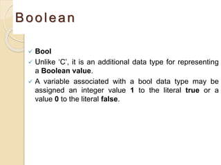 Data types | PPTX | Programming Languages | Computing