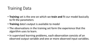 supervised and unsupervised learning | PPTX