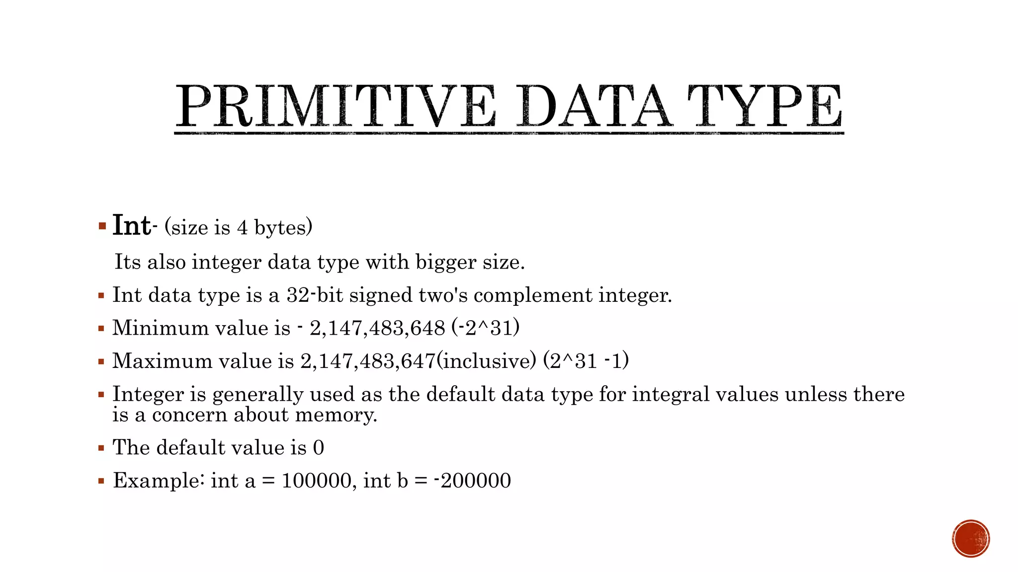 Data types | PPT