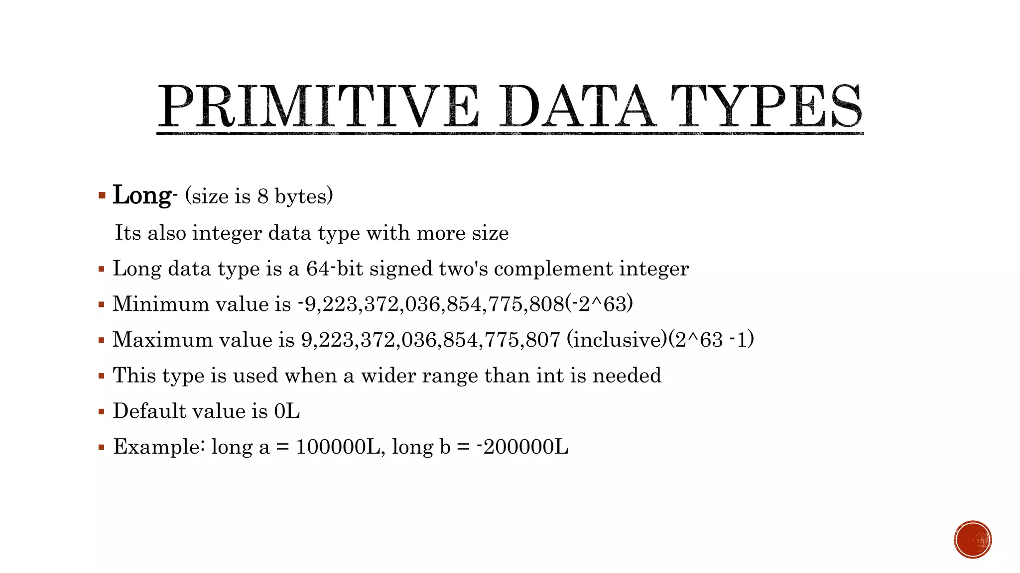 Data types | PPTX
